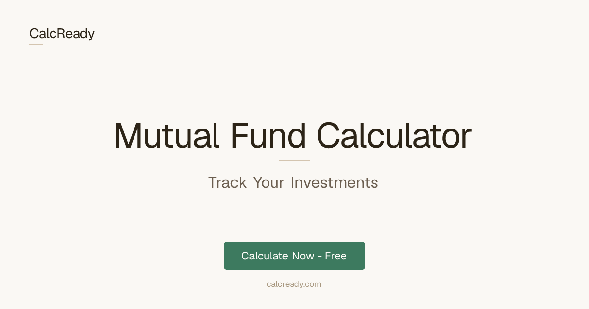 Mutual Fund Calculator - MF Calculator | Returns