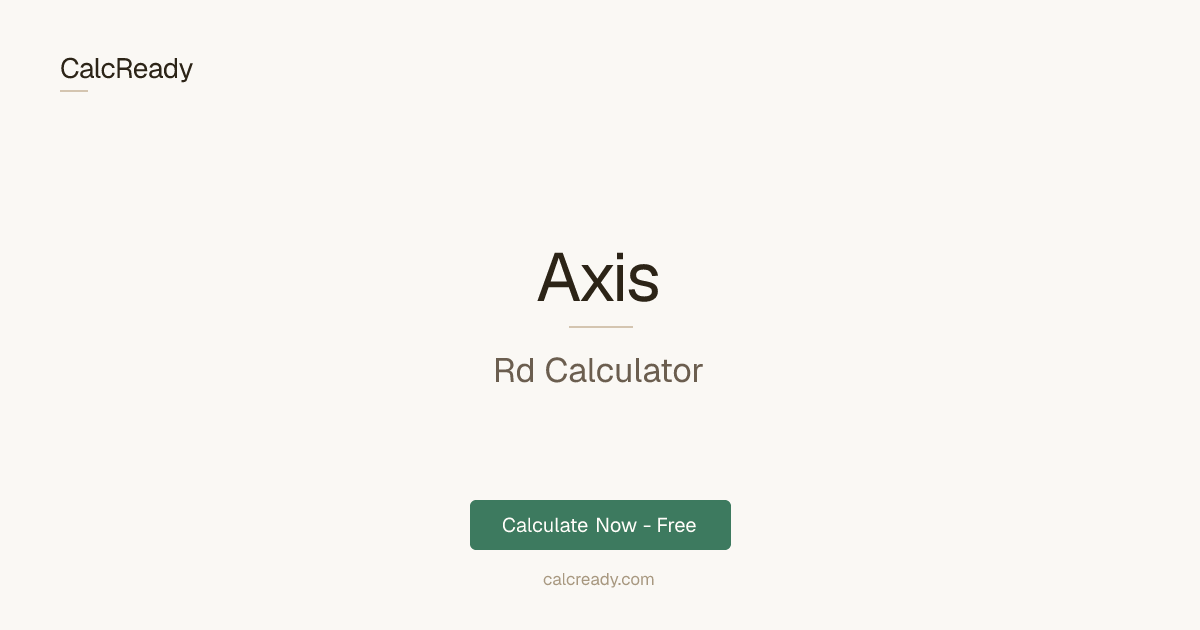 Axis Bank RD Calculator - Recurring Deposit Calculator